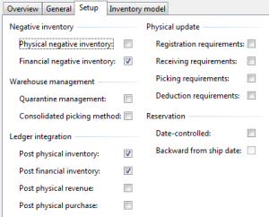 Item setup | Dynamics AX Training