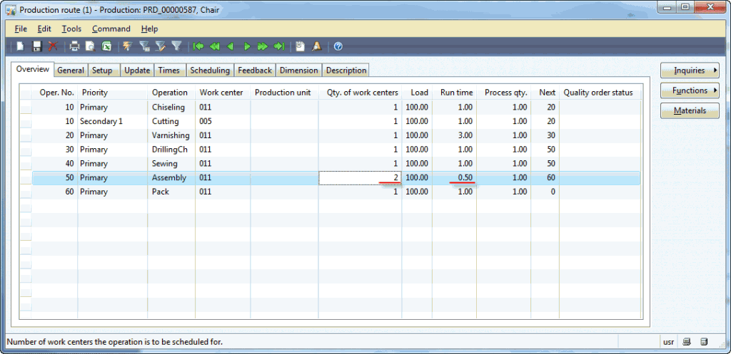 Routes and Operations | Dynamics AX Training