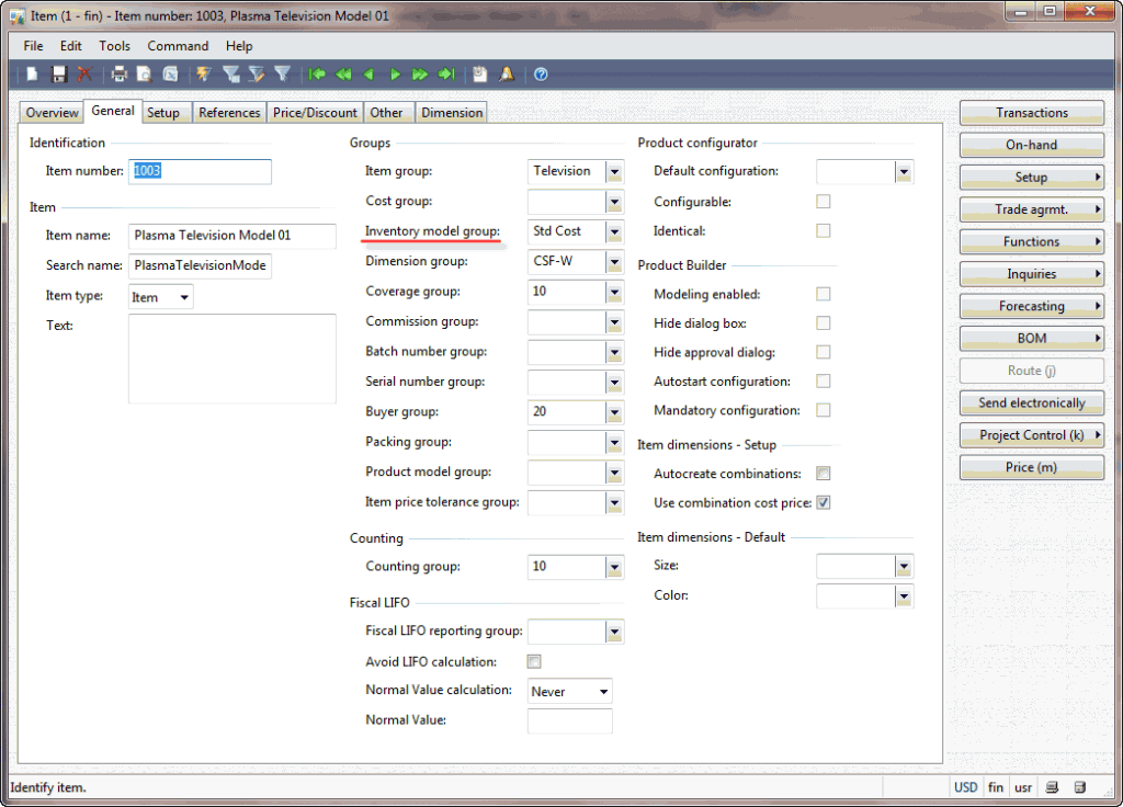 Purchase process from financial point of view | Dynamics AX Training
