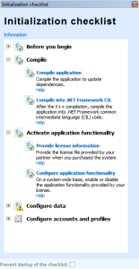 Initialization checklist | Dynamics AX Training